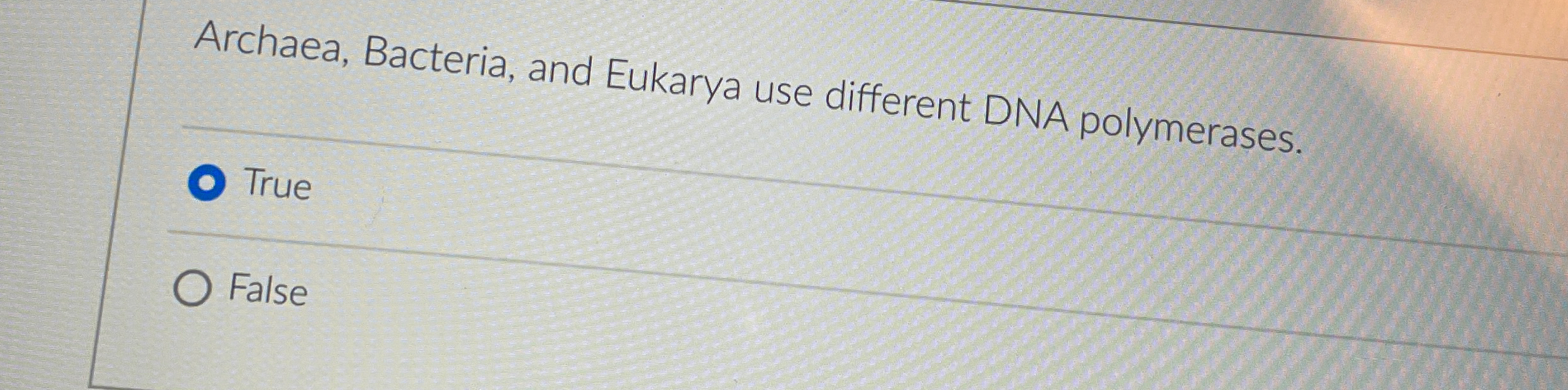 Solved Archaea, Bacteria, and Eukarya use different DNA | Chegg.com