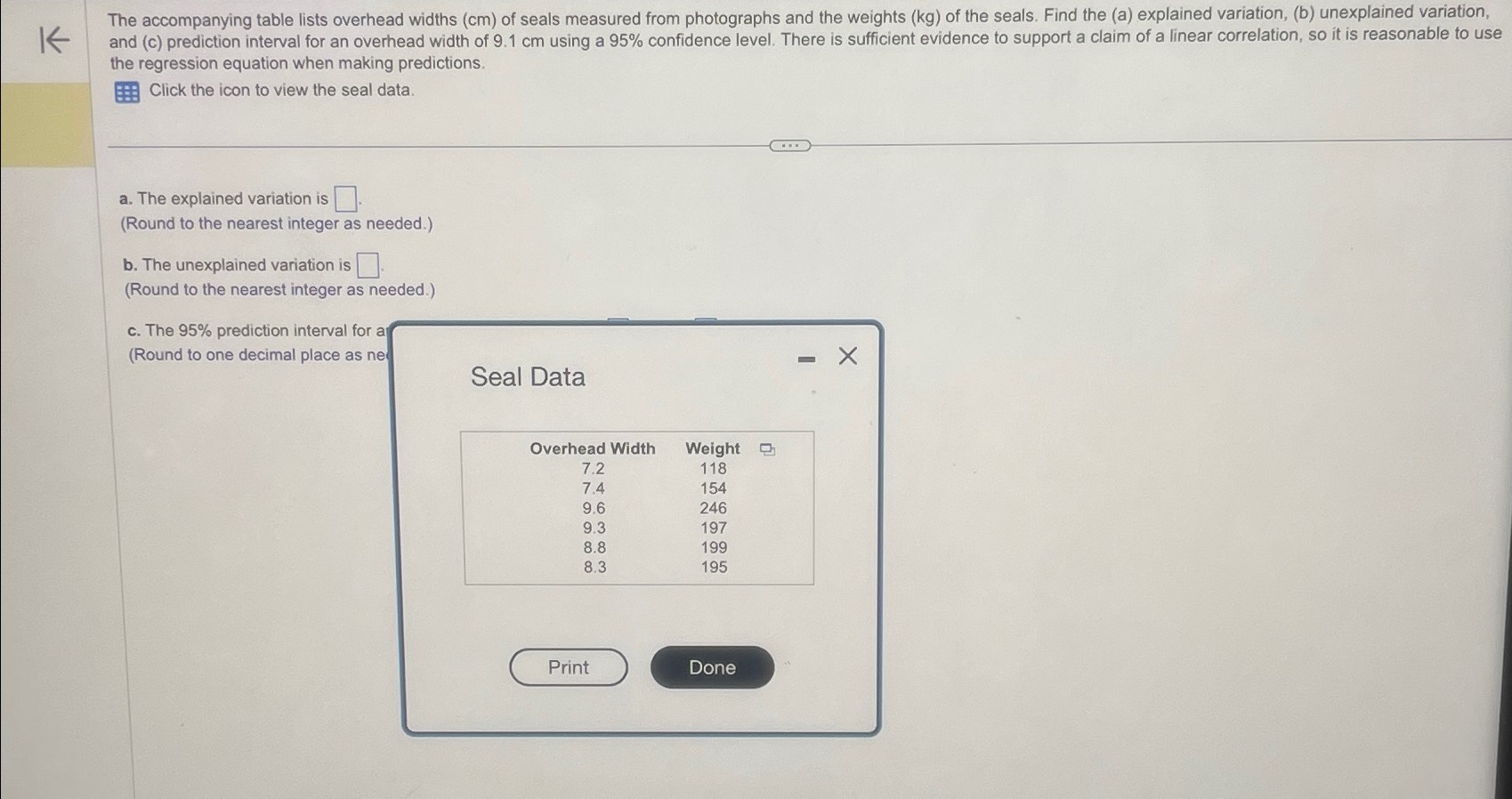 Solved The accompanying table lists overhead widths (cm) ﻿of | Chegg.com