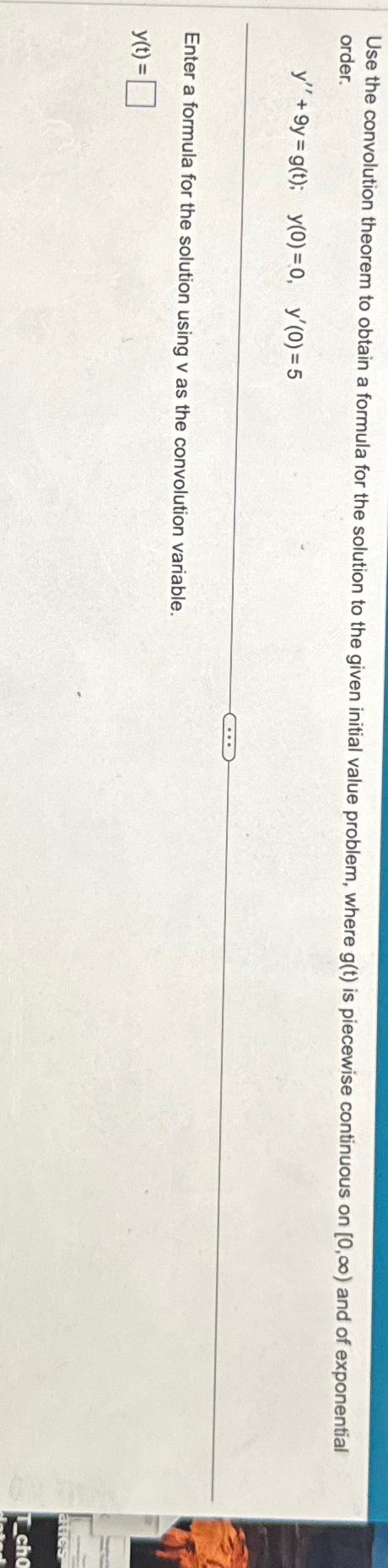 Use the convolution theorem to obtain a formula for | Chegg.com