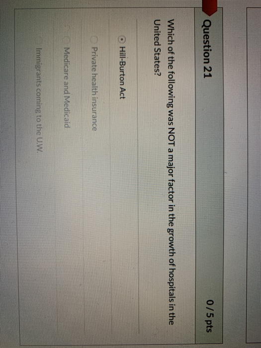 Solved Question 21 0/5pts Which of the following was NOT a | Chegg.com Solved Question 21 0/5pts Which of the following was NOT a | Chegg.com