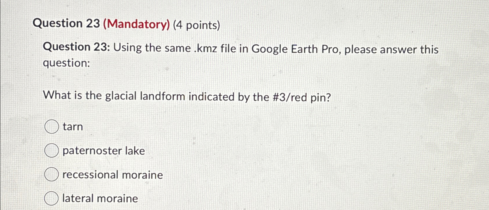 Solved Question 23 (Mandatory) (4 ﻿points)Question 23: Using | Chegg.com