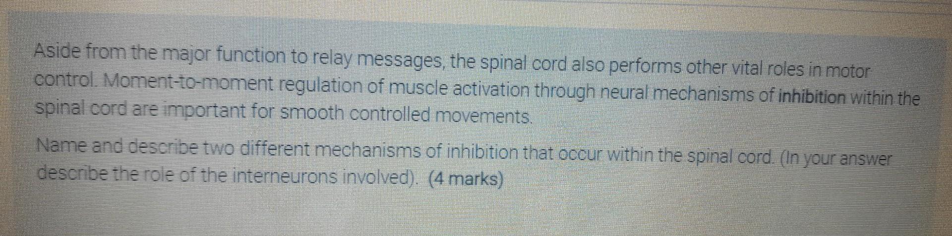 Solved Aside from the major function to relay messages, the | Chegg.com