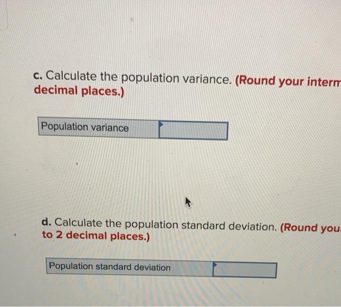 Solved Consider the following population data: 21 27 11 13 7 | Chegg.com