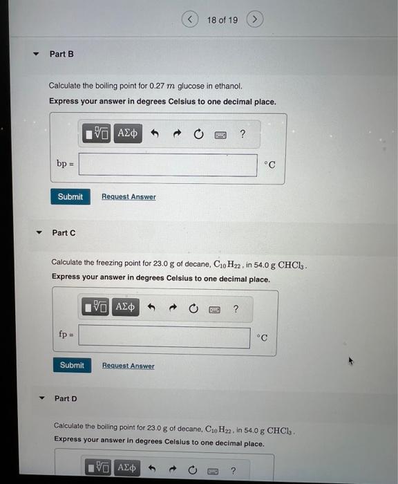 Solved Using data from the table, calculate the freezing and | Chegg.com