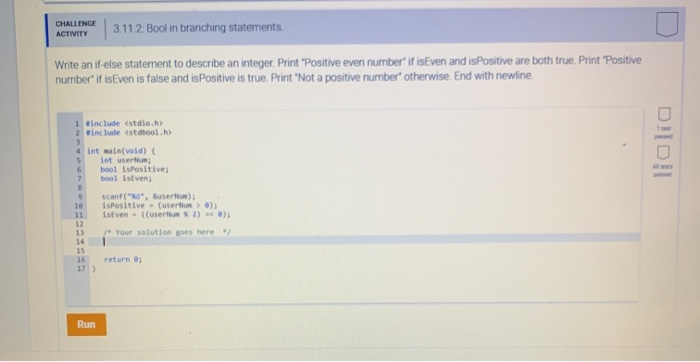Solved Feedback? CHALLENGE ACTIVITY 3.10.2: Switch statement | Chegg.com