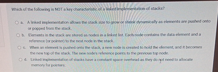 Solved Which of the following is NOT a key characteristic of | Chegg.com