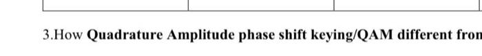 Solved 1. Write any two advantages of MSK. 3.How Quadrature | Chegg.com