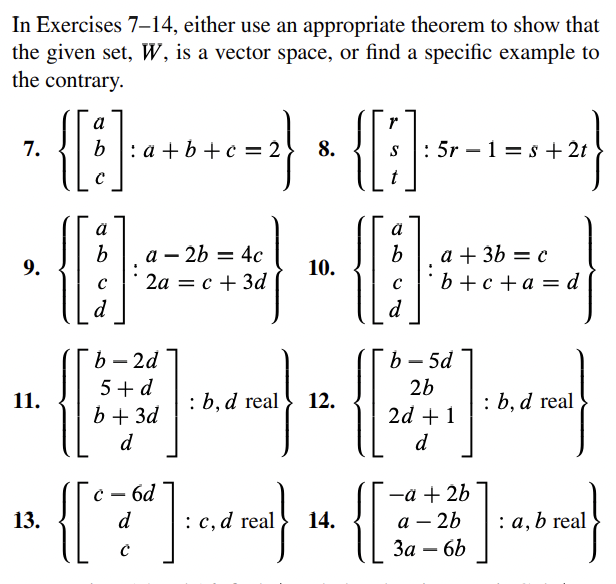 Solved In Exercises 7-14, ﻿either use an appropriate theorem | Chegg.com
