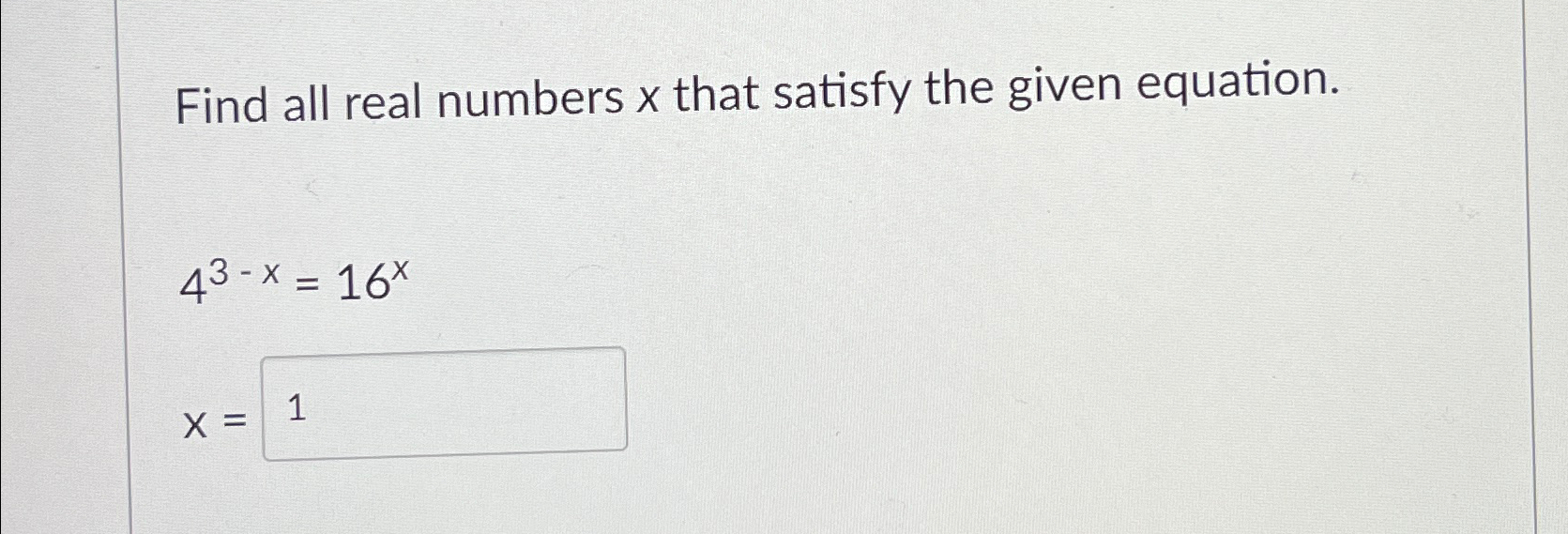 Solved Find all real numbers x ﻿that satisfy the given | Chegg.com
