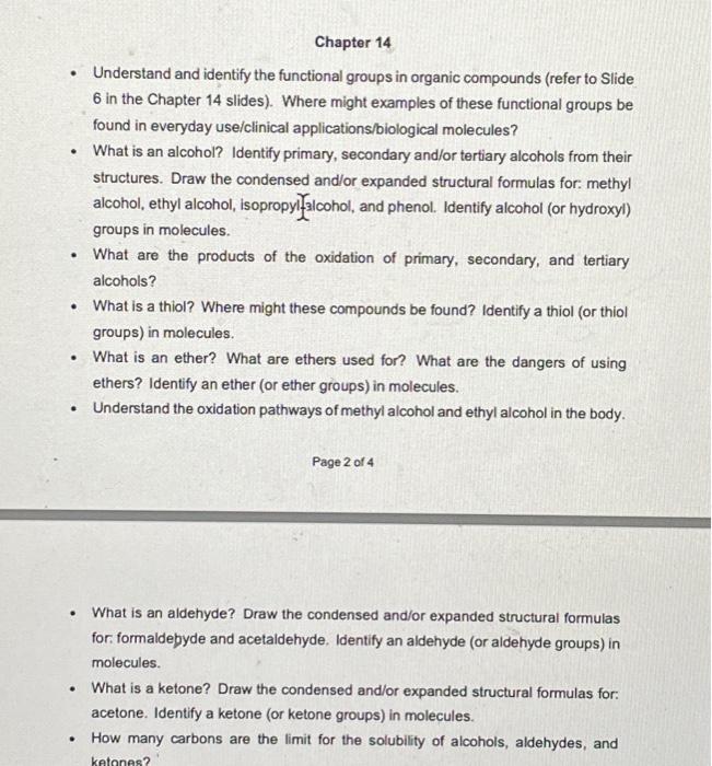 Solved Chapter 14 - Understand and identify the functional | Chegg.com