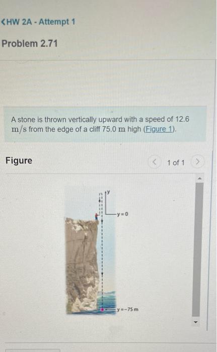 Solved A stone is thrown vertically upward with a speed of | Chegg.com