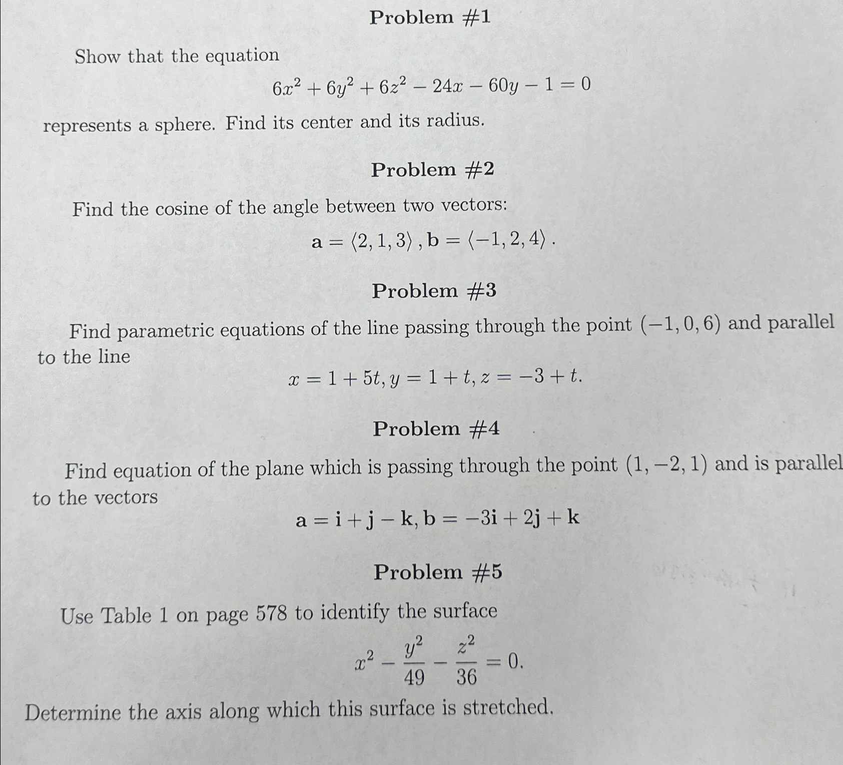 Solved Problem #1Show that the | Chegg.com