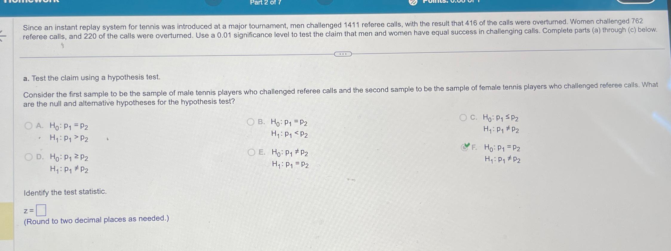 Solved Need the test stat plewse | Chegg.com