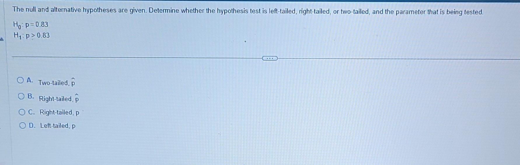 Solved The Null And Alternative Hypotheses Are Given 9807