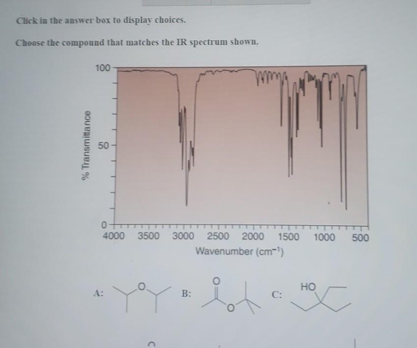 Solved Click in the answer box to display choices. Choose | Chegg.com