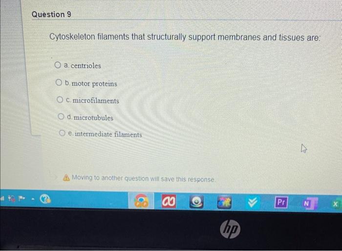 Solved Cytoskeleton filaments that structurally support | Chegg.com