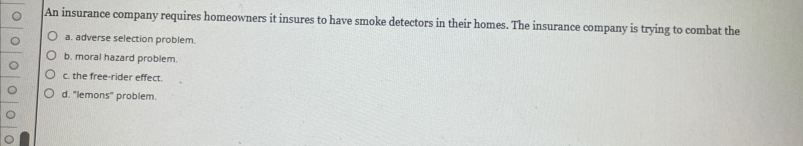 Solved An insurance company requires homeowners it insures | Chegg.com