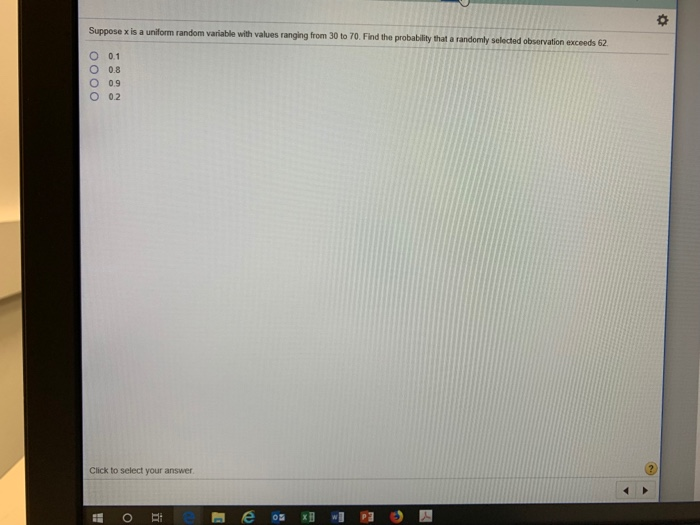 Solved Suppose x is a uniform random variable with values | Chegg.com