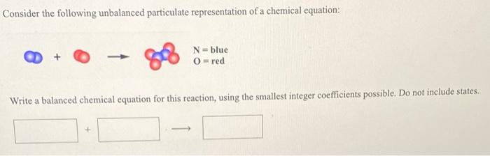 Solved Consider the following unbalanced particulate | Chegg.com