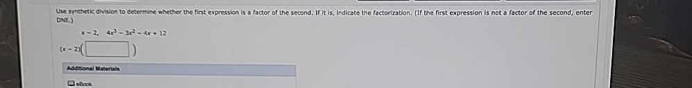 Solved Use synthetic division to determine whether the first | Chegg.com