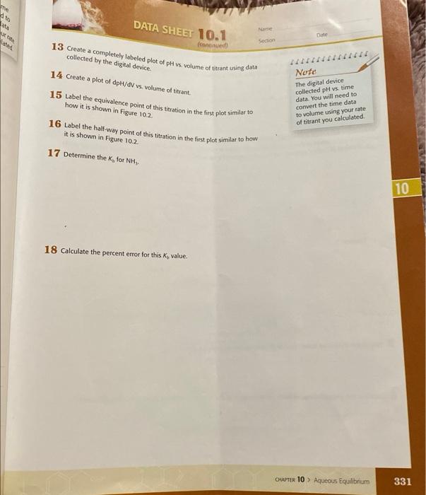 Solved Using the titration values I provided 1-3 , I need | Chegg.com