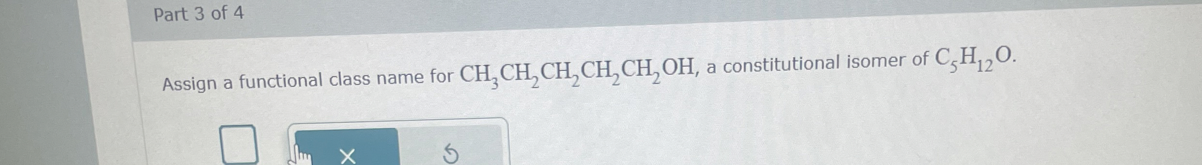 Solved Part 3 ﻿of 4Assign a functional class name for | Chegg.com
