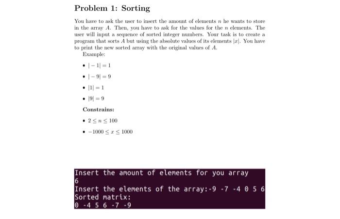 Solved code in C. answer should look like the output in the | Chegg.com