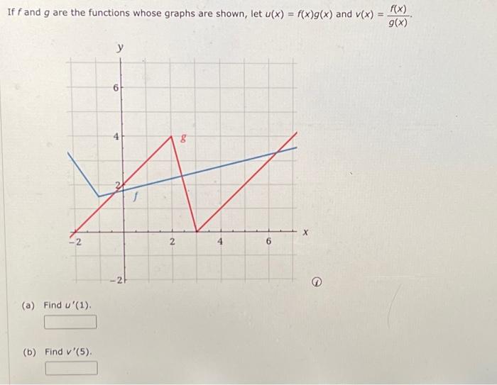 Solved If f and g are the functions whose graphs are shown, | Chegg.com
