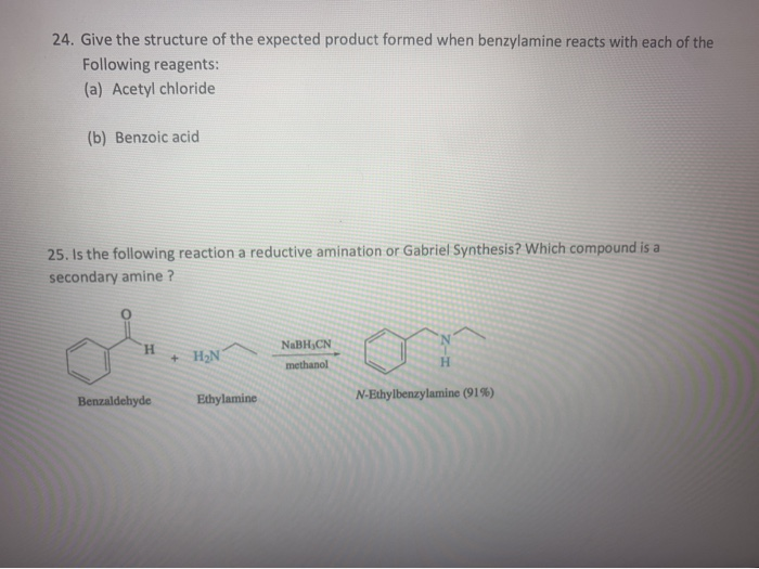 Solved 24. Give the structure of the expected product formed | Chegg.com