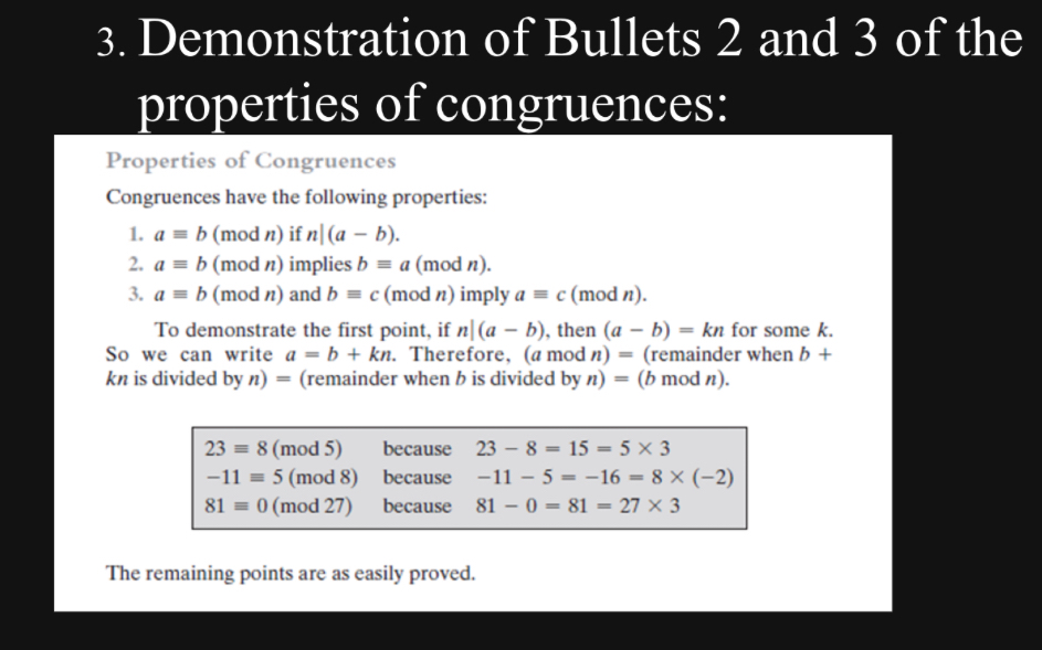 Solved Demonstration of Bullets 2 ﻿and 3 ﻿of the properties | Chegg.com