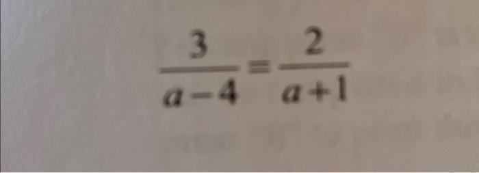 Solved a−43=a+12 | Chegg.com
