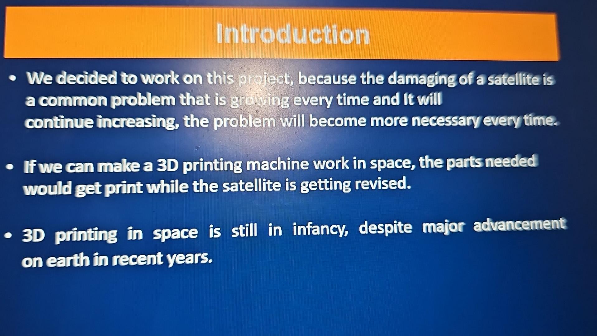 Solved Introduction - We decided to work on this proiect, | Chegg.com