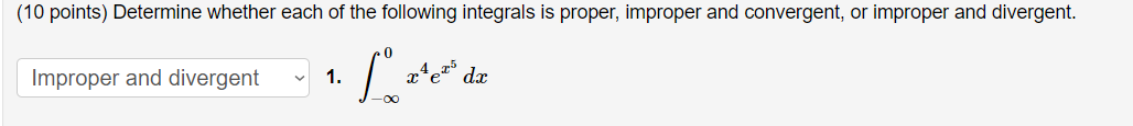 Solved (10 ﻿points) ﻿Determine whether each of the following | Chegg.com