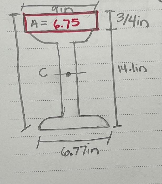 Solved find moment of inertia and neutral axis.please show | Chegg.com