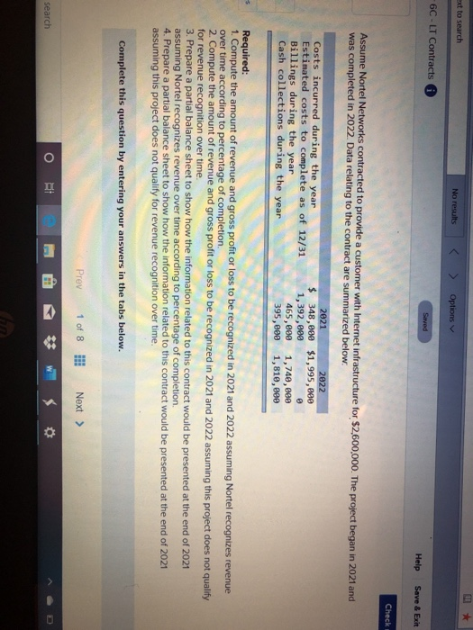 Solved ext to search No results > Options - 6C - LT | Chegg.com