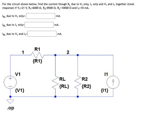 Solved For the circuit shown below, find the current though | Chegg.com