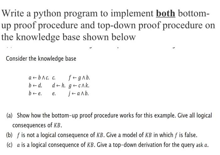 Solved Write a python program to implement both bottom- up | Chegg.com