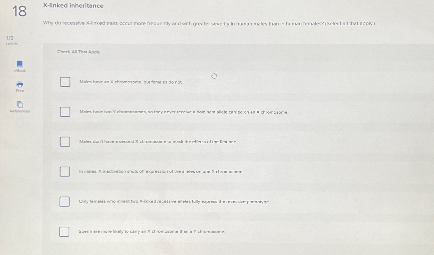Solved 18x-linked inheritanceWhy do recessive X-linked | Chegg.com