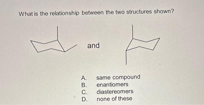 Solved What is the relationship between the two structures | Chegg.com