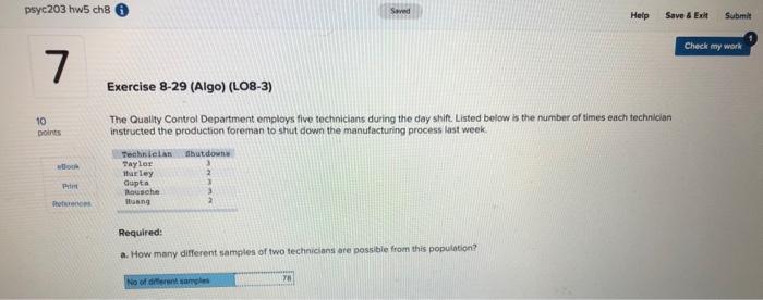 Solved The Quality Control Department employs five | Chegg.com