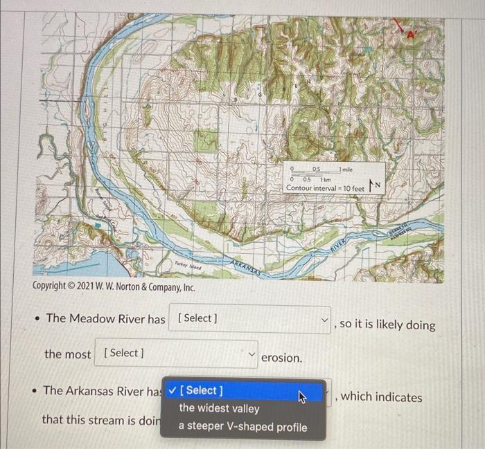 Solved EXERCISE 11.5: Comparing Stream Valleys FIGURES 11.11 | Chegg.com