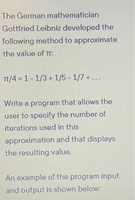 Solved The German mathematician Gottfried Leibniz developed | Chegg.com