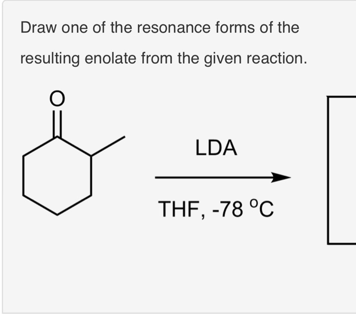 Solved Draw one of the resonance forms of the resulting | Chegg.com