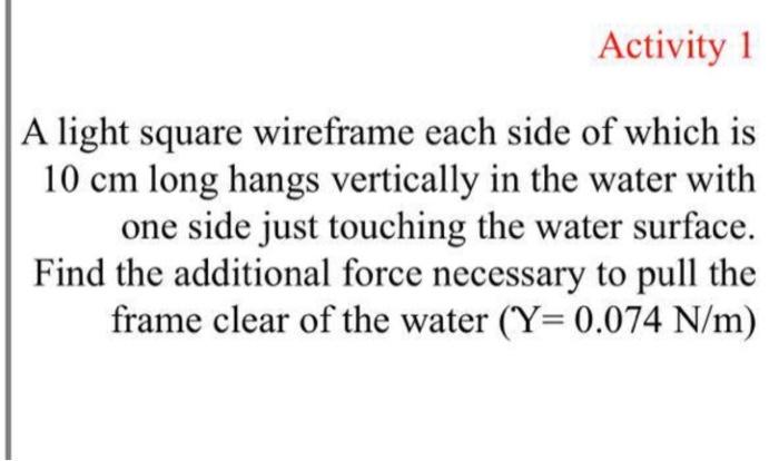 Solved Activity 1 A light square wireframe each side of | Chegg.com
