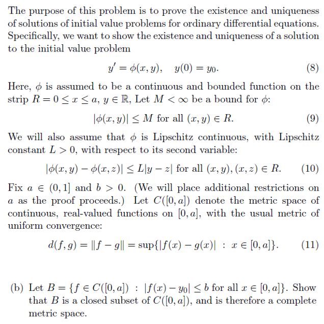 Solved The purpose of this problem is to prove the existence | Chegg.com