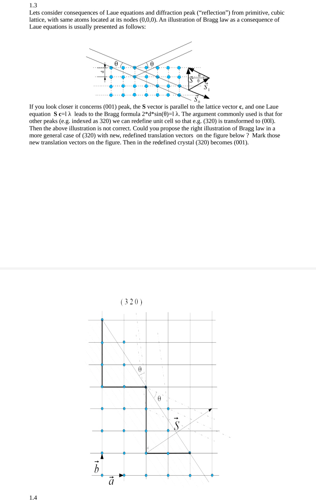 Solved Lets consider consequences of Laue equations and | Chegg.com