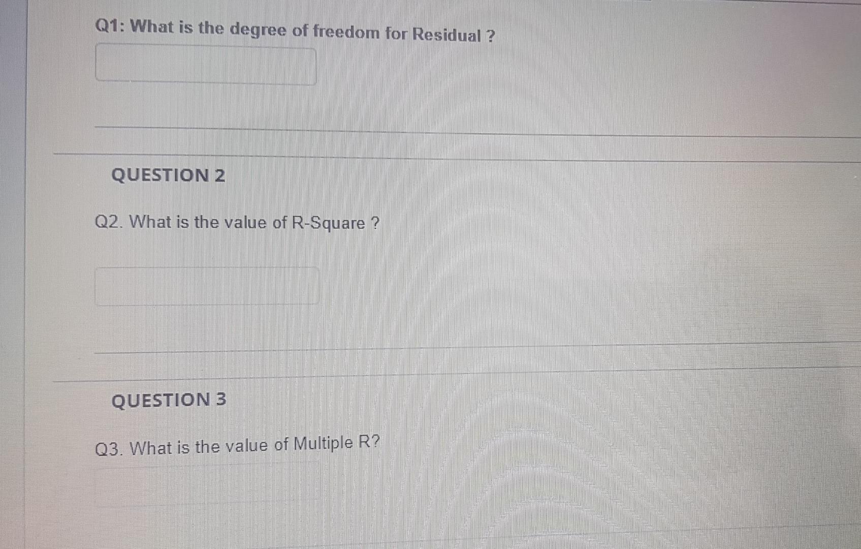 Solved Regression Statistics Multiple R R Square Adjusted R | Chegg.com
