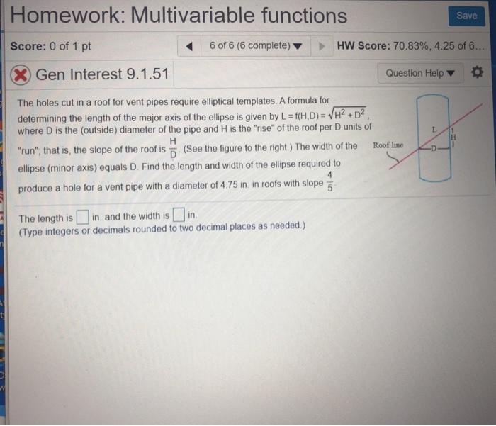 Solved Homework Multivariable Functions Save Score 0 Of 1 9654