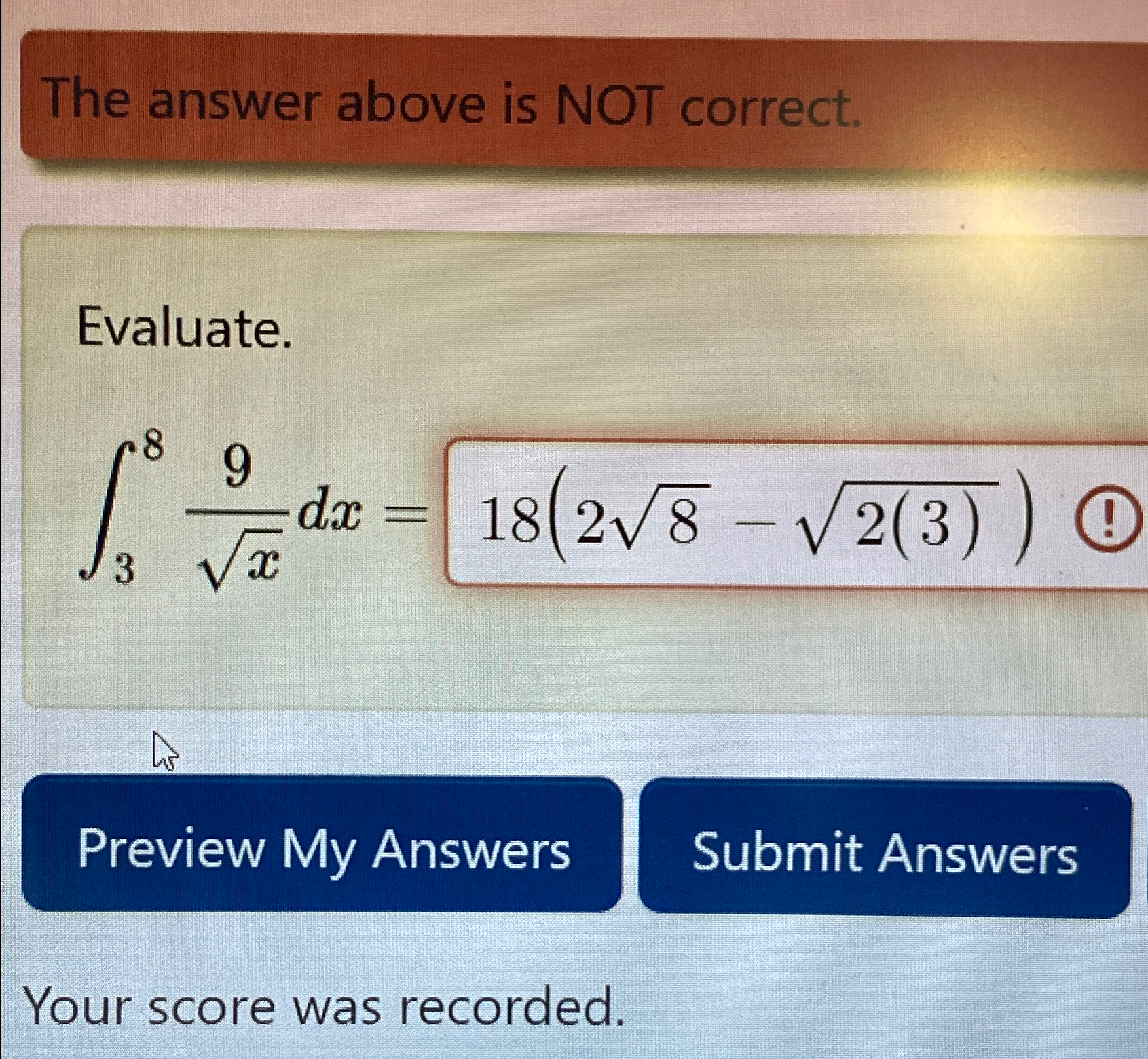 Solved The answer above is NOT | Chegg.com