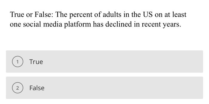 Solved 1.All one part. Answer full part. True or False: | Chegg.com